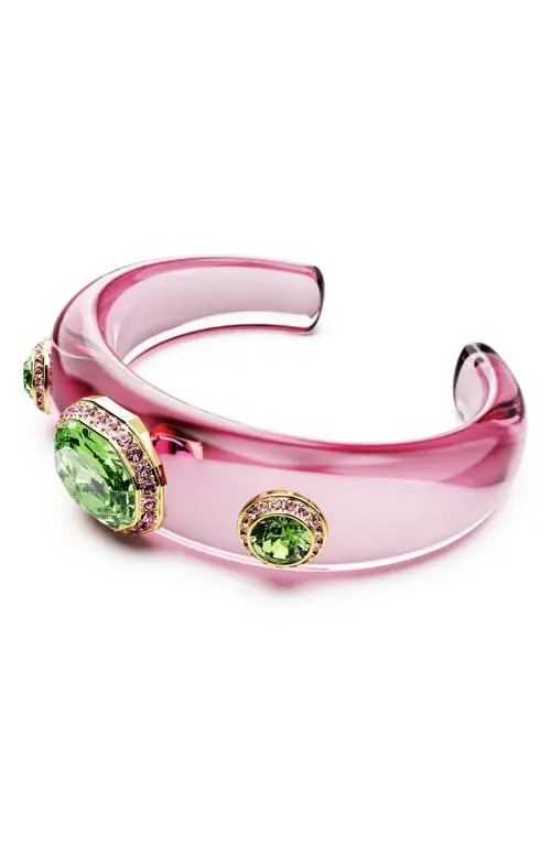 SWAROVSKI Dulcis Cuff Bracelet - Pink/green Multi