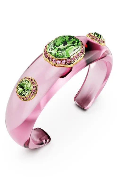 SWAROVSKI Dulcis Cuff Bracelet - Pink/green Multi