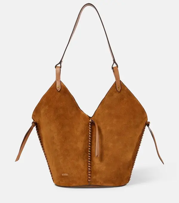 Isabel Marant Étoile Tampa Suede Shoulder Bag - Brown