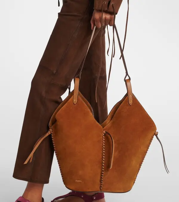 Isabel Marant Étoile Tampa Suede Shoulder Bag - Brown
