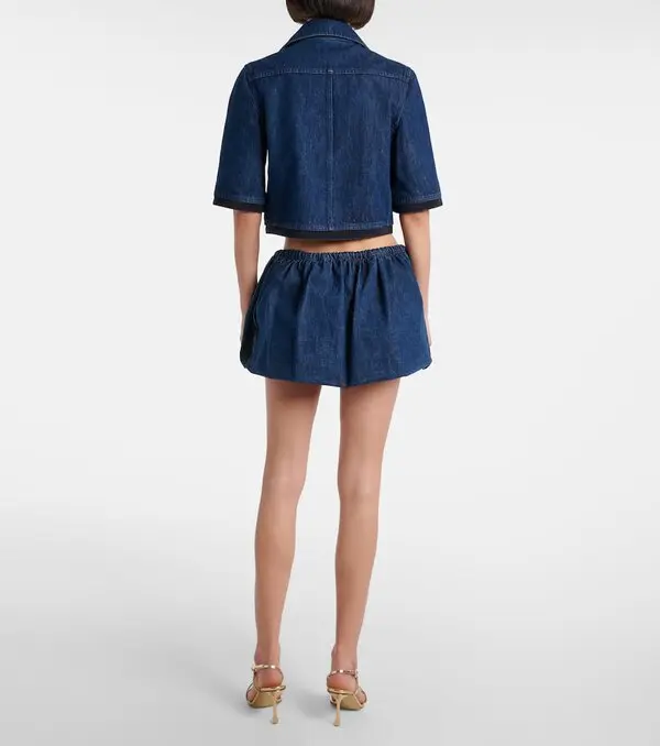 Patou Cropped Denim Jacket