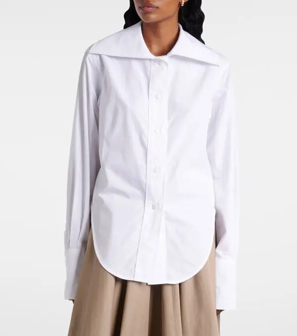 PATOU Violin Cotton Poplin Shirt