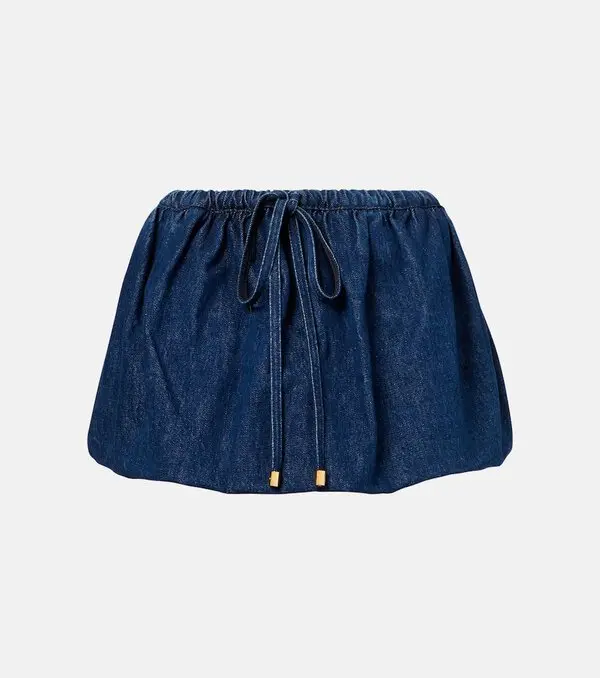 Patou Mini Denim Skirt
