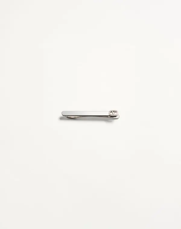 Valentino Garavani Vlogo Signature Tie Clip - Transparent