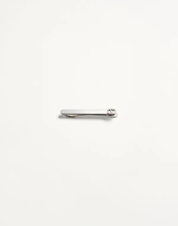 Valentino Garavani Vlogo Signature Tie Clip - Transparent