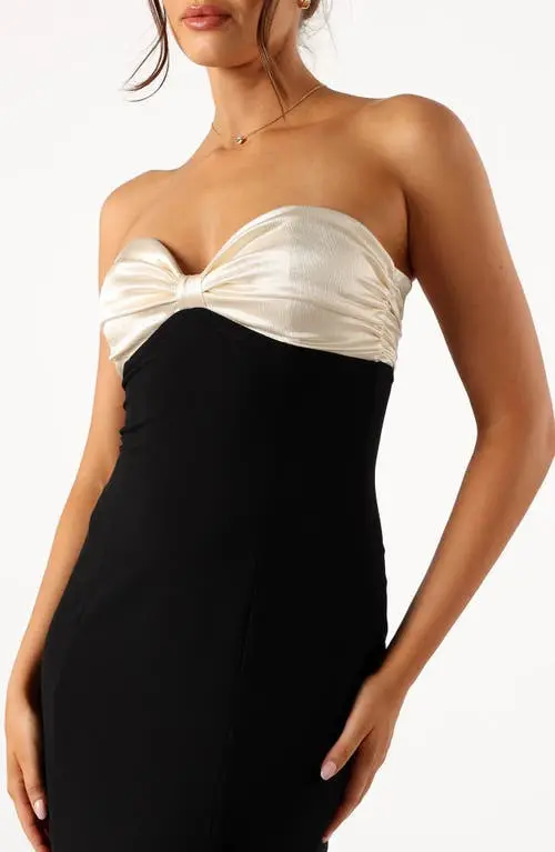 PETAL & PUP Strapless Maxi Dress