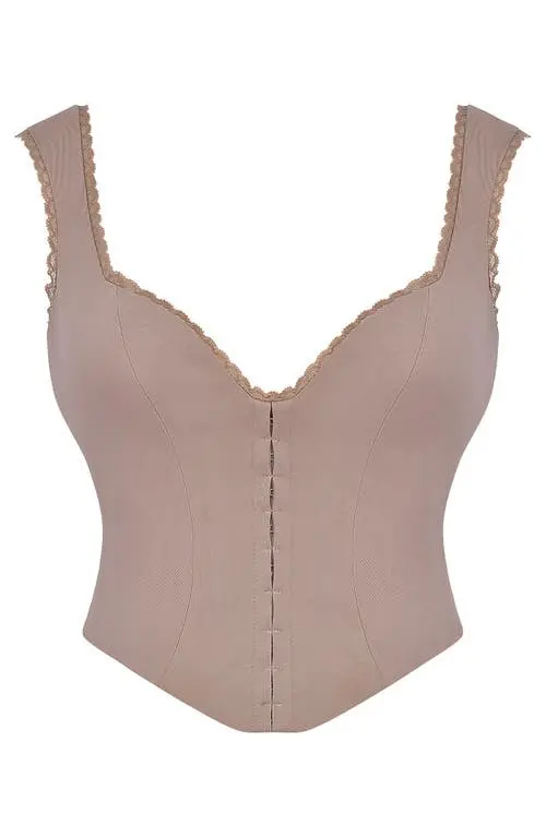 House Of Cb Robyn Lace Trim Corset Top