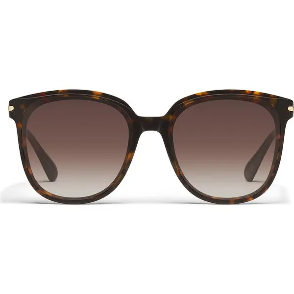 Quay Rent Free 55mm Round Sunglasses - Neutral Tort/brown