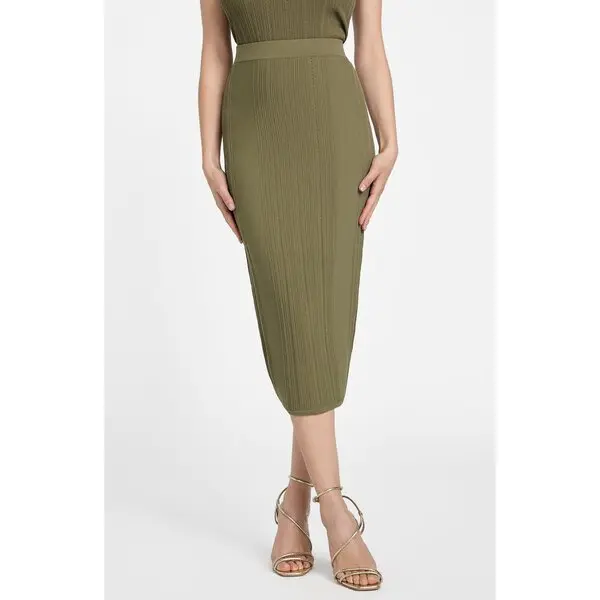 MARCIANO Giada Ribbed Knit Skirt