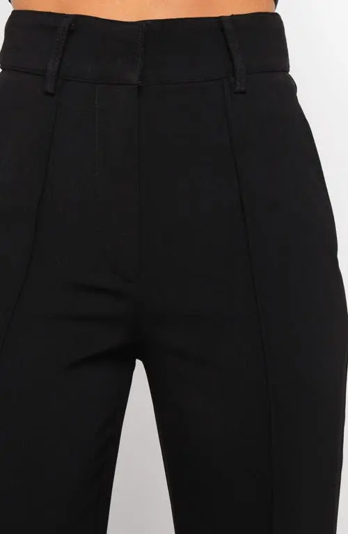 PETAL & PUP Burland Wide Leg Pants - Black