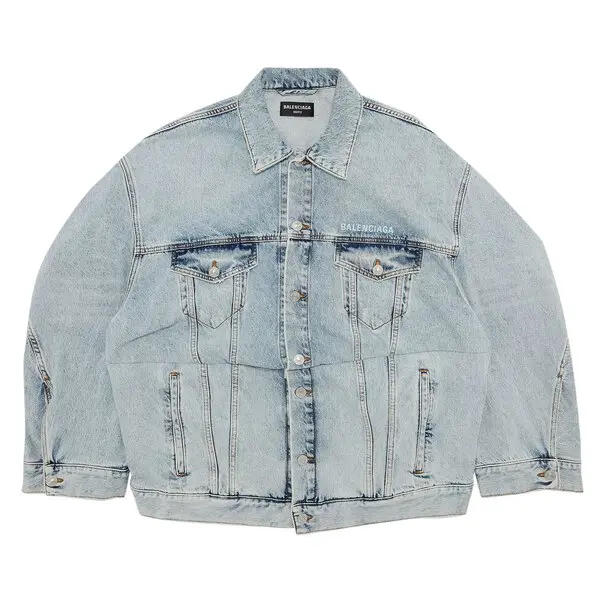 Balenciaga Twisted Sleeve Denim Jacket