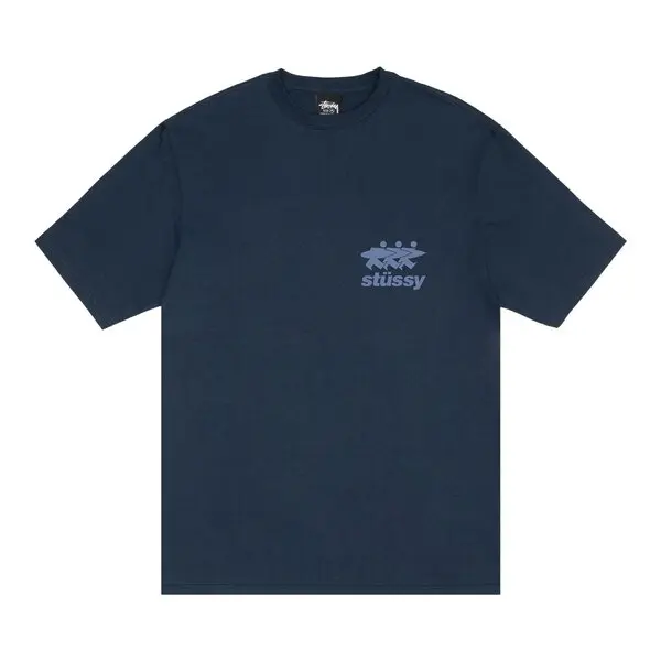 StÜssy Surfwalk Tee 'navy