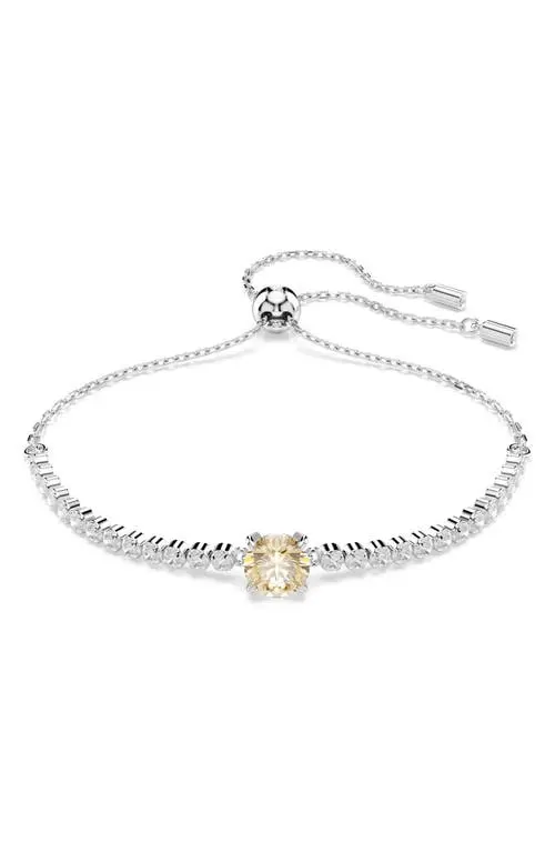 SWAROVSKI Matrix Crystal Slider Bracelet - Yellow