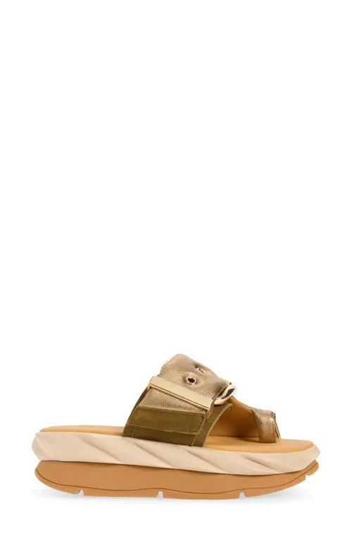 4CCCCEES Mellow Glow Platform Sandal - Brass