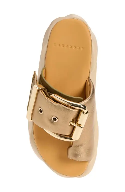 4CCCCEES Mellow Glow Platform Sandal - Brass