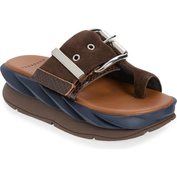 4CCCCEES Mellow Glow Platform Sandal - Choco