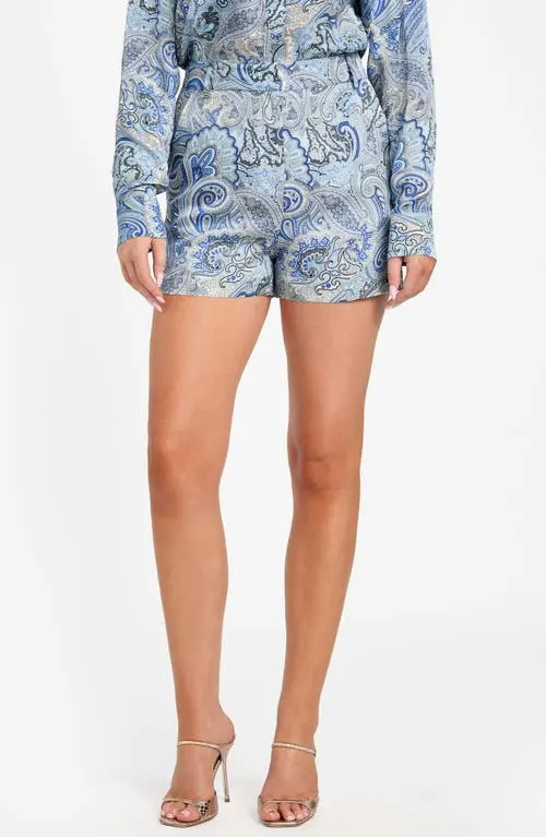 MARCIANO Bianca Floral Print Shorts - Paisley Blue Combo