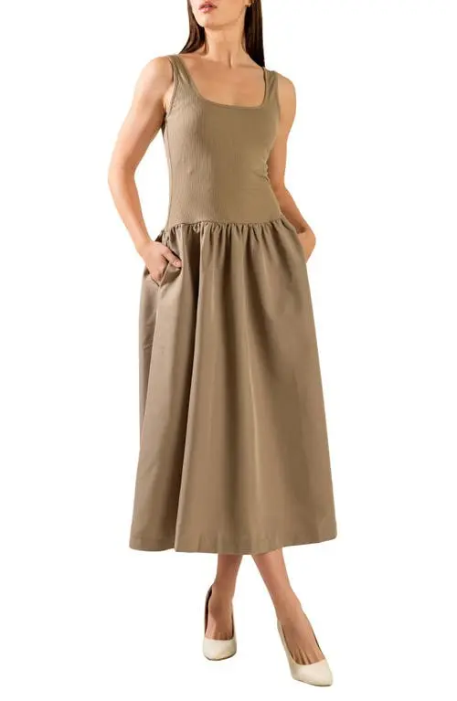 FREEMARKET Sleeveless Maxi Dress - Taupe