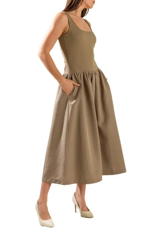FREEMARKET Sleeveless Maxi Dress - Taupe