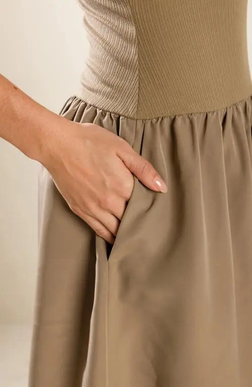 FREEMARKET Sleeveless Maxi Dress - Taupe