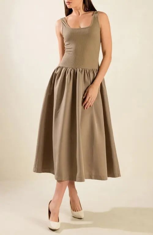 FREEMARKET Sleeveless Maxi Dress - Taupe