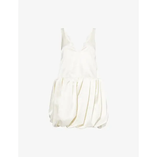 Jw Anderson Rolled-Hem Camisole Duchesse-Satin Minidress - Ivory |  Editorialist