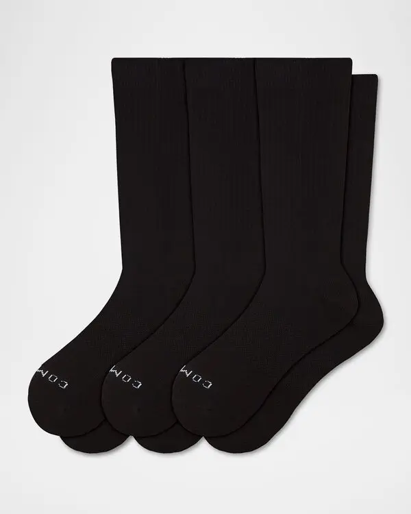 Comrad 3-pack Cotton Crew Socks - Black