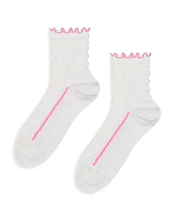 Happy Socks Structure Slinky 1/4 Crew Socks