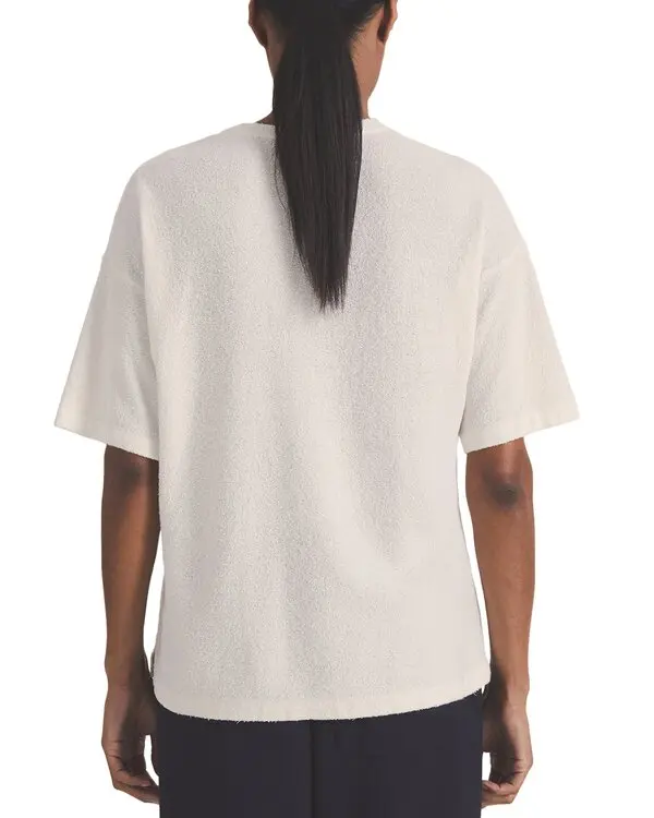 REISS Les 100 Ciels Knitted T Shirt - Ivory