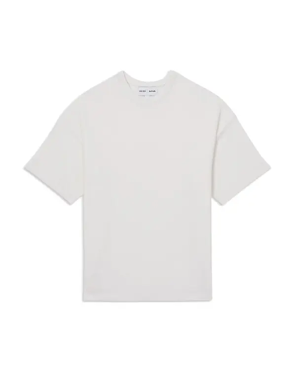 REISS Les 100 Ciels Knitted T Shirt - Ivory