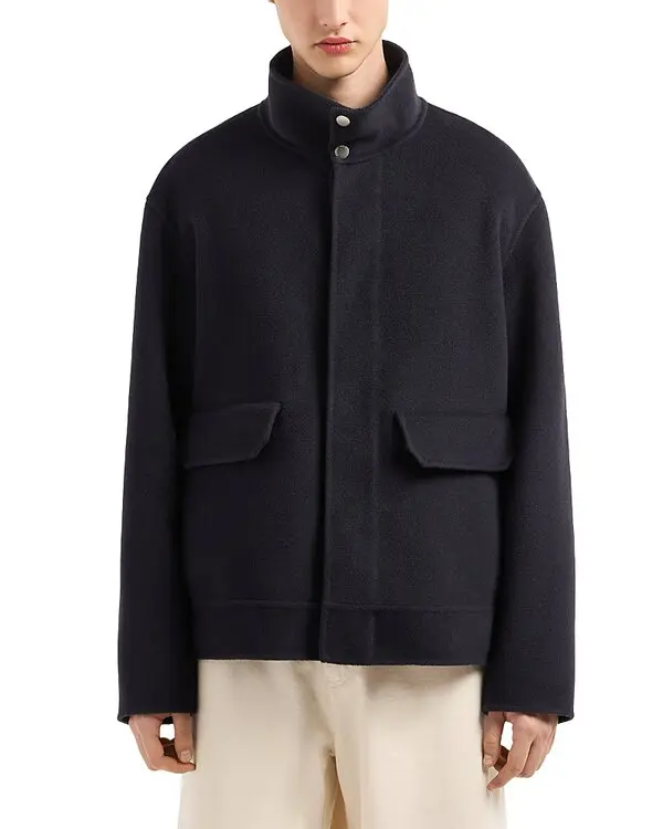 Emporio Armani Wool-cashmere Blouson Jacket