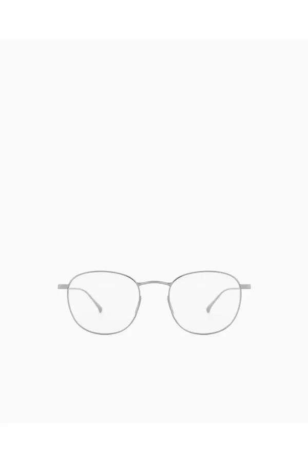 Giorgio Armani Panto Eyeglasses - Silver