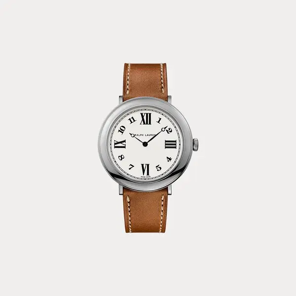 Ralph Lauren 32 Mm Steel Watch - White Dial