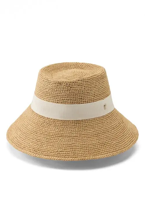 Helen Kaminski Raffia Porkpie Hat - Natural/ Cream