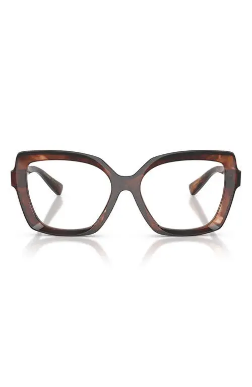 Dolce & Gabbana 53mm Butterfly Eyeglasses - Havana