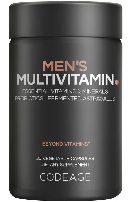 CODEAGE Multivitamin, Vitamin A, C, D3, E, B12, Zinc, Selenium, Chromium - Black