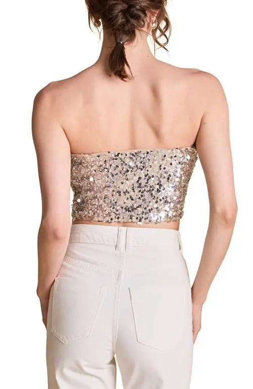 Endless Rose Bead & Sequin Tube Top