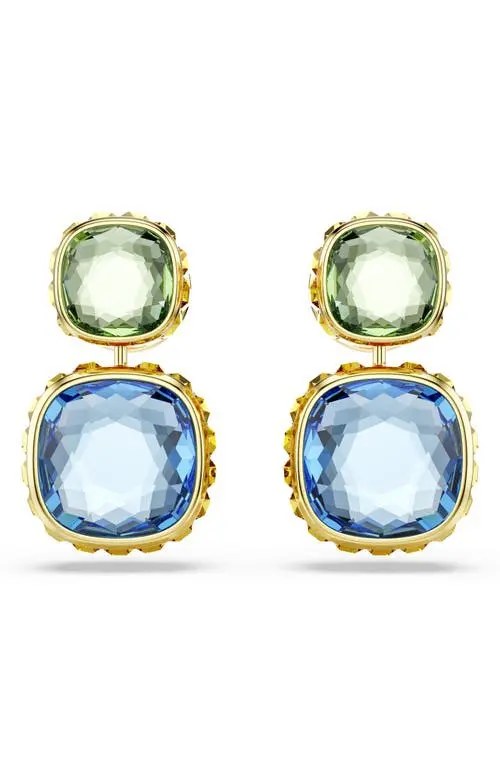 SWAROVSKI Chroma Twist Crystal Drop Earrings - Blue Multi