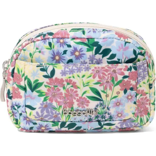 BAGGALLINI Mini Pocket Cosmetic Bag - Meadow Print