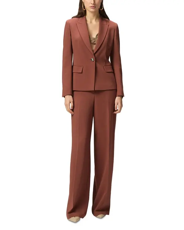 Pinko Pergamino Wide Leg Trousers - Cinnamon