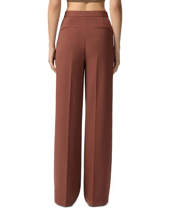 Pinko Pergamino Wide Leg Trousers - Cinnamon