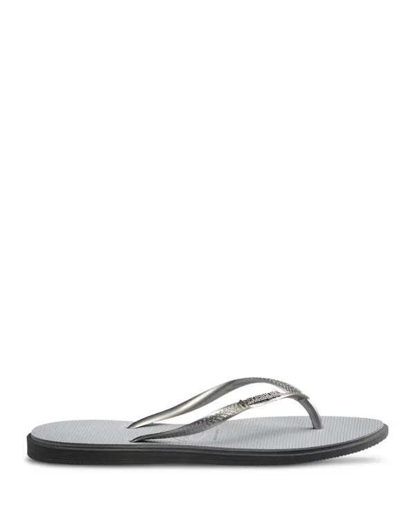 Havaianas Slim Point Flip Flop Sandals - Steel Grey