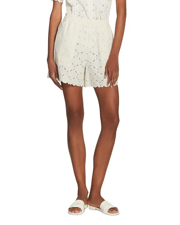 Moncler Eyelet Embroidered Shorts