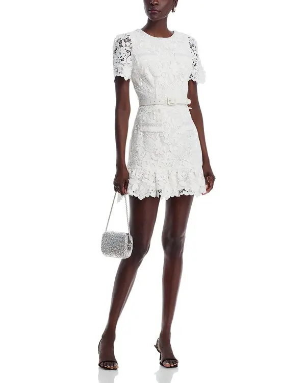 MILLY Garden Lace Mini Dress