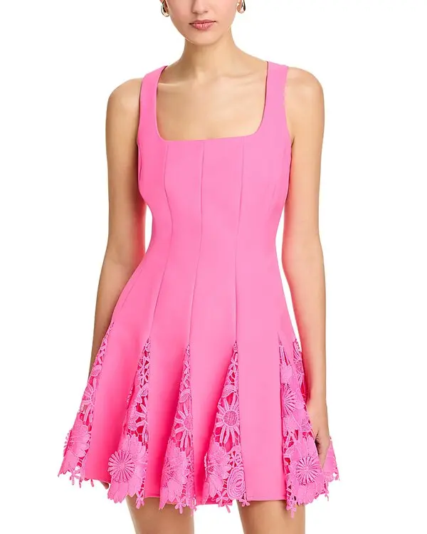 MILLY Ariel Cady Mini Dress - Shocking Pink