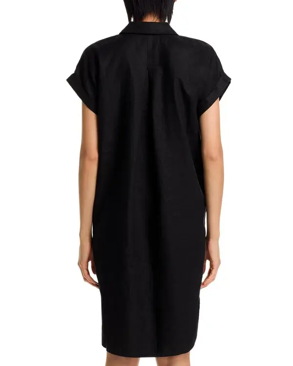 Eileen Fisher Linen Notch Collar Dress