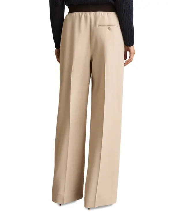 REISS Wide Leg Trousers - Neutral