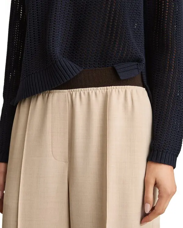 REISS Wide Leg Trousers - Neutral