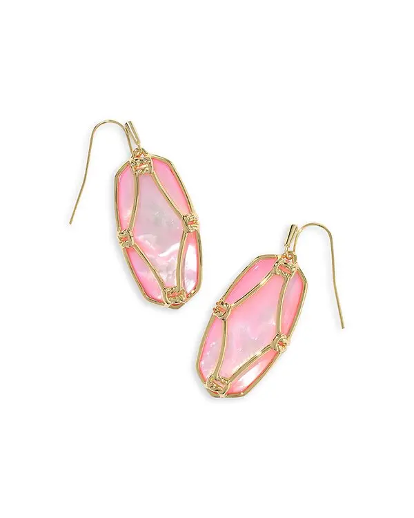 Kendra Scott Elle Mother Of Pearl Drop Earrings - Pink/gold