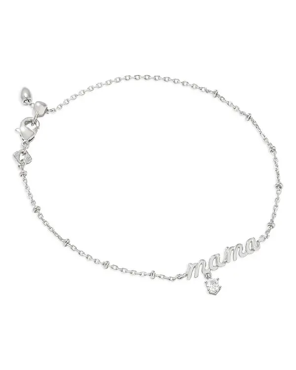 Kendra Scott Mama Crystal Chain Bracelet - Silver